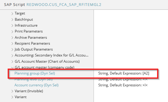 Add Dynamic selection parameter to a SAP Job – Redwood